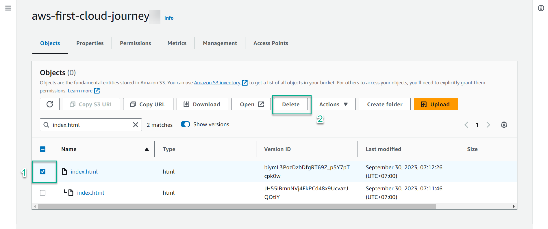 Bucket Versioning :: Start with Amazon S3 Bucket Versioning :: Start with Amazon S3